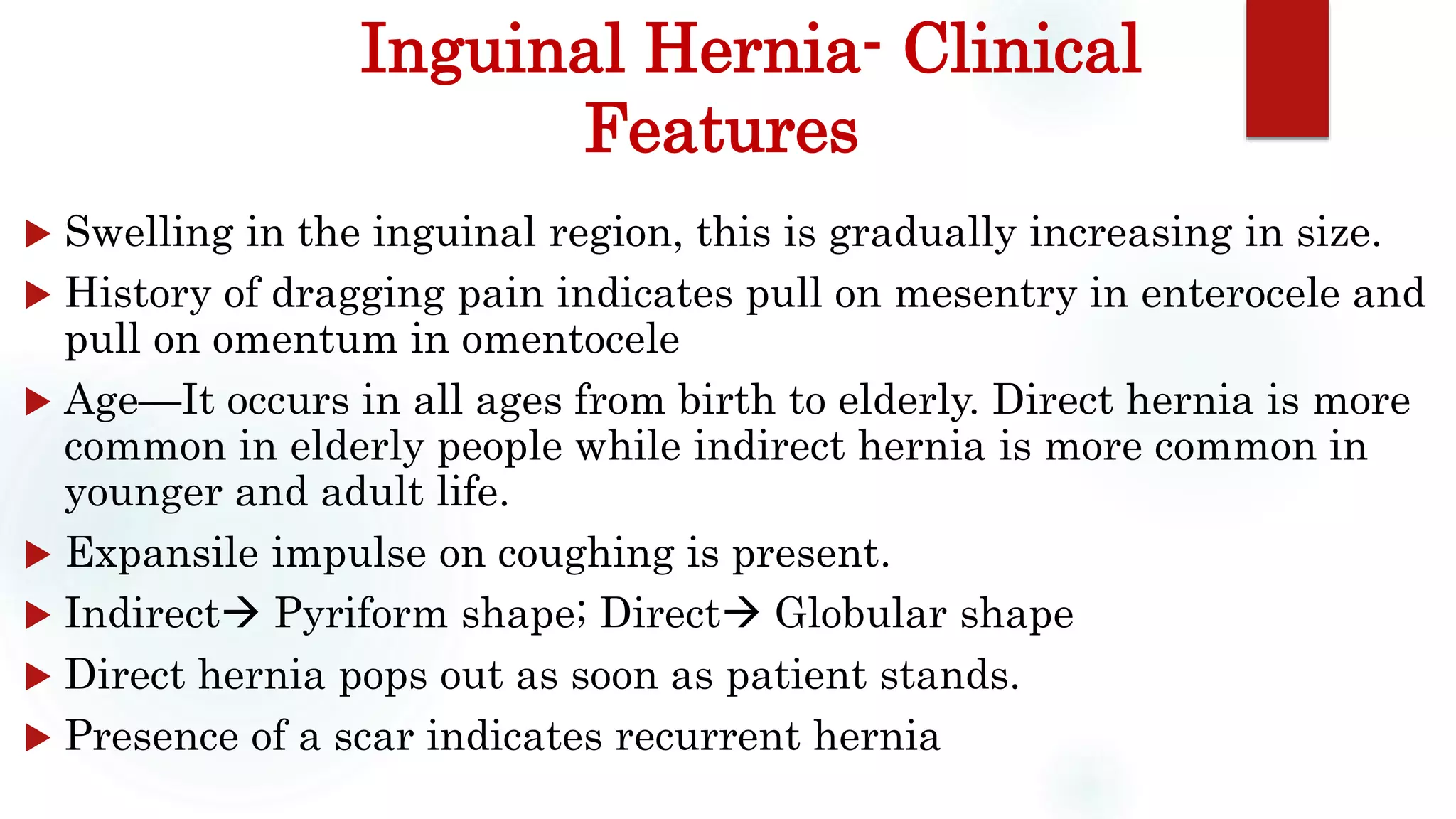Inguinal Hernia- Groin Swellings | PPTX