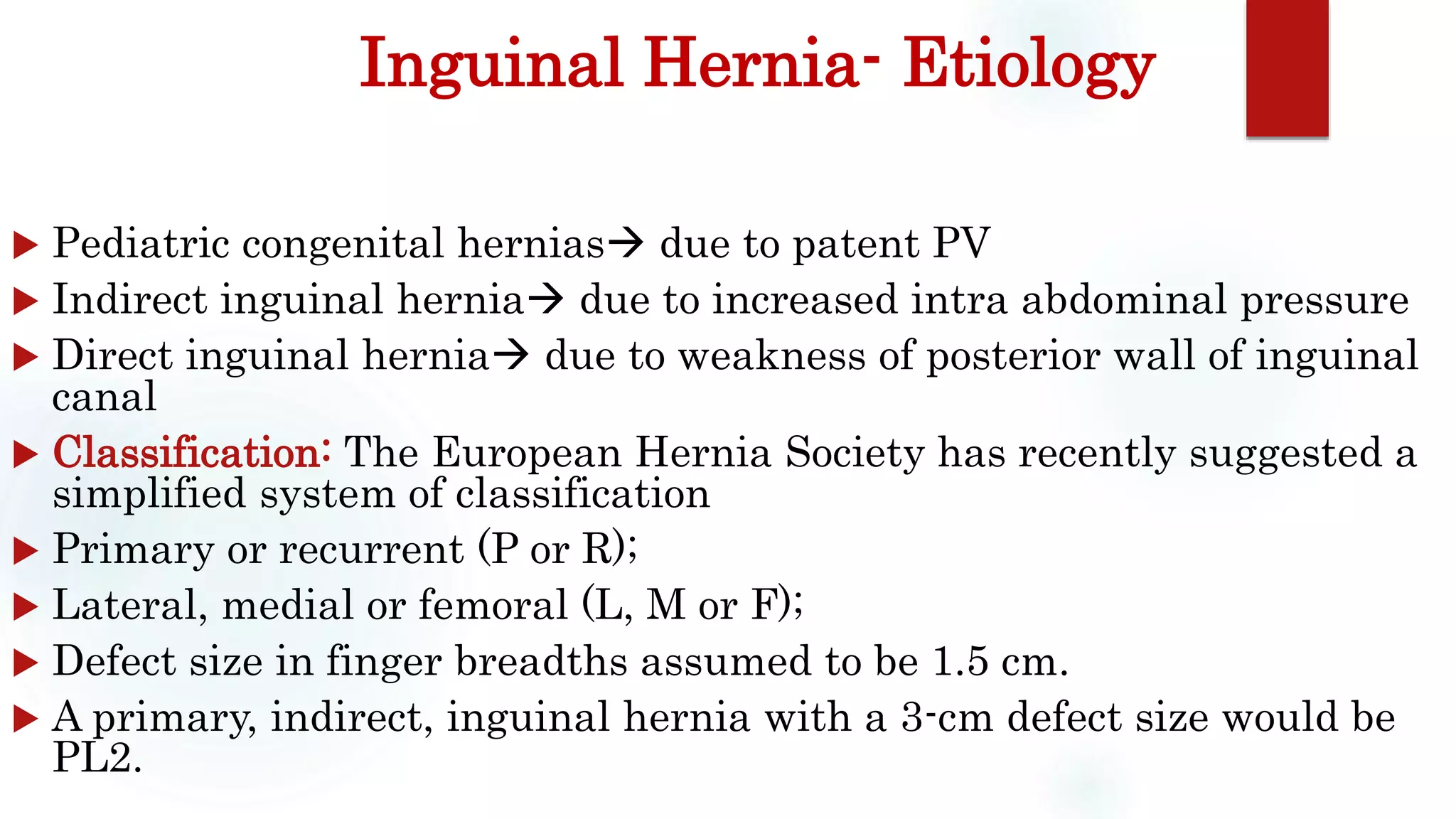 Inguinal Hernia- Groin Swellings | PPTX