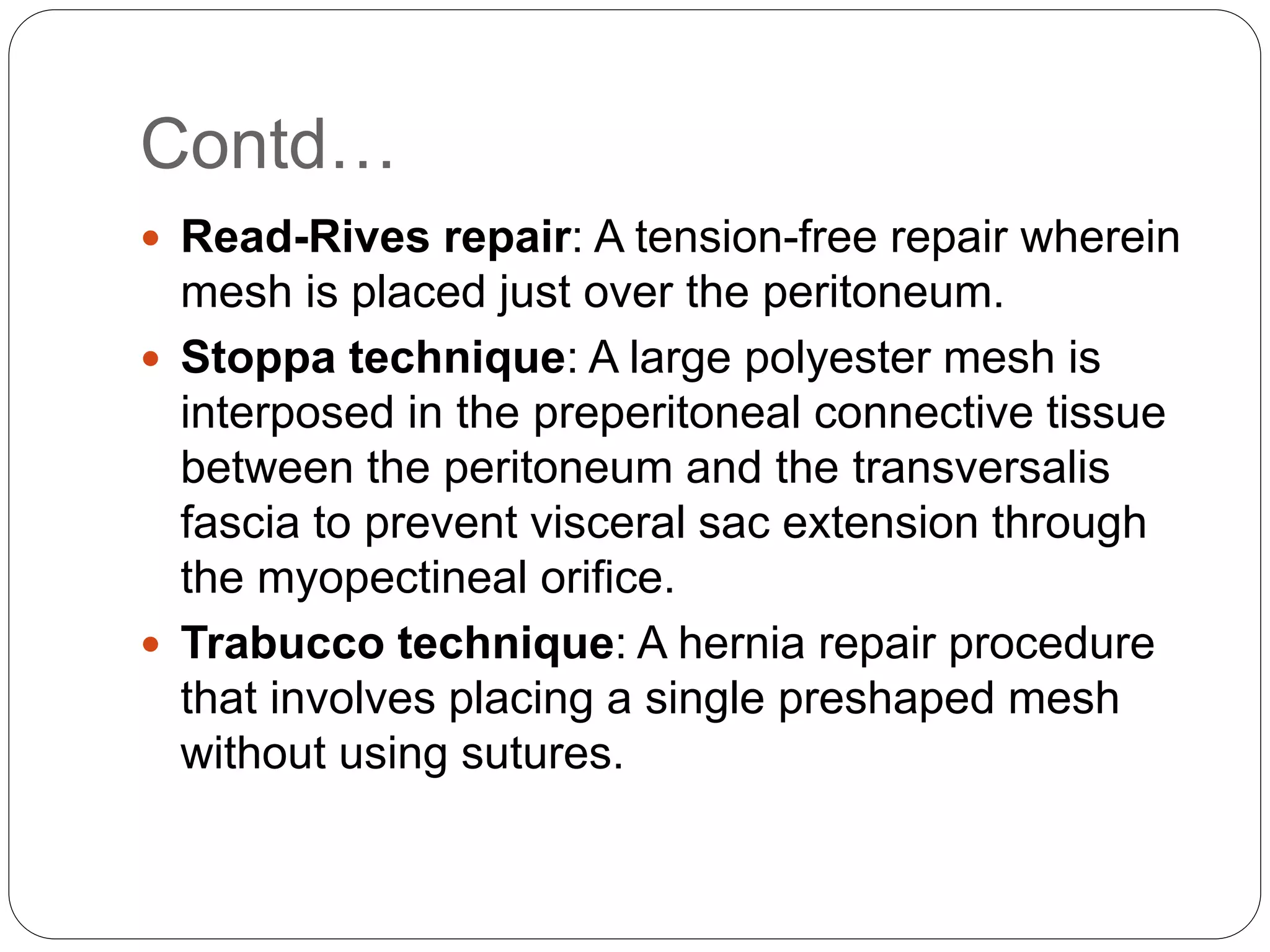 Inguinal hernia | PPTX