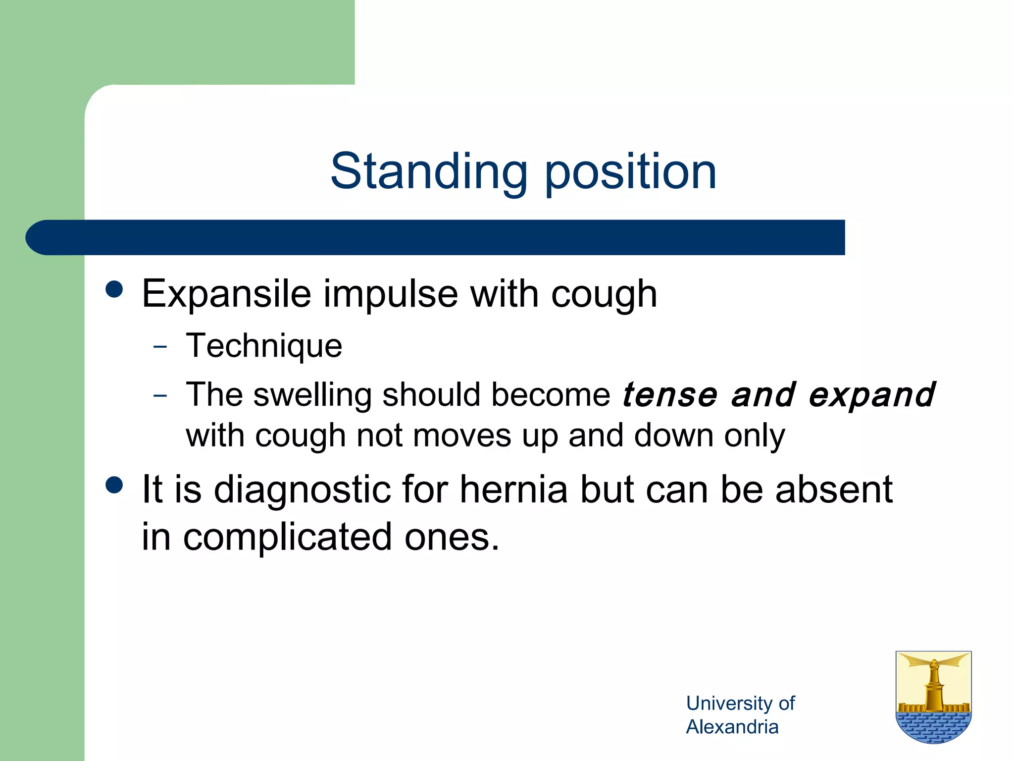 Inguinal hernia examination | PPT