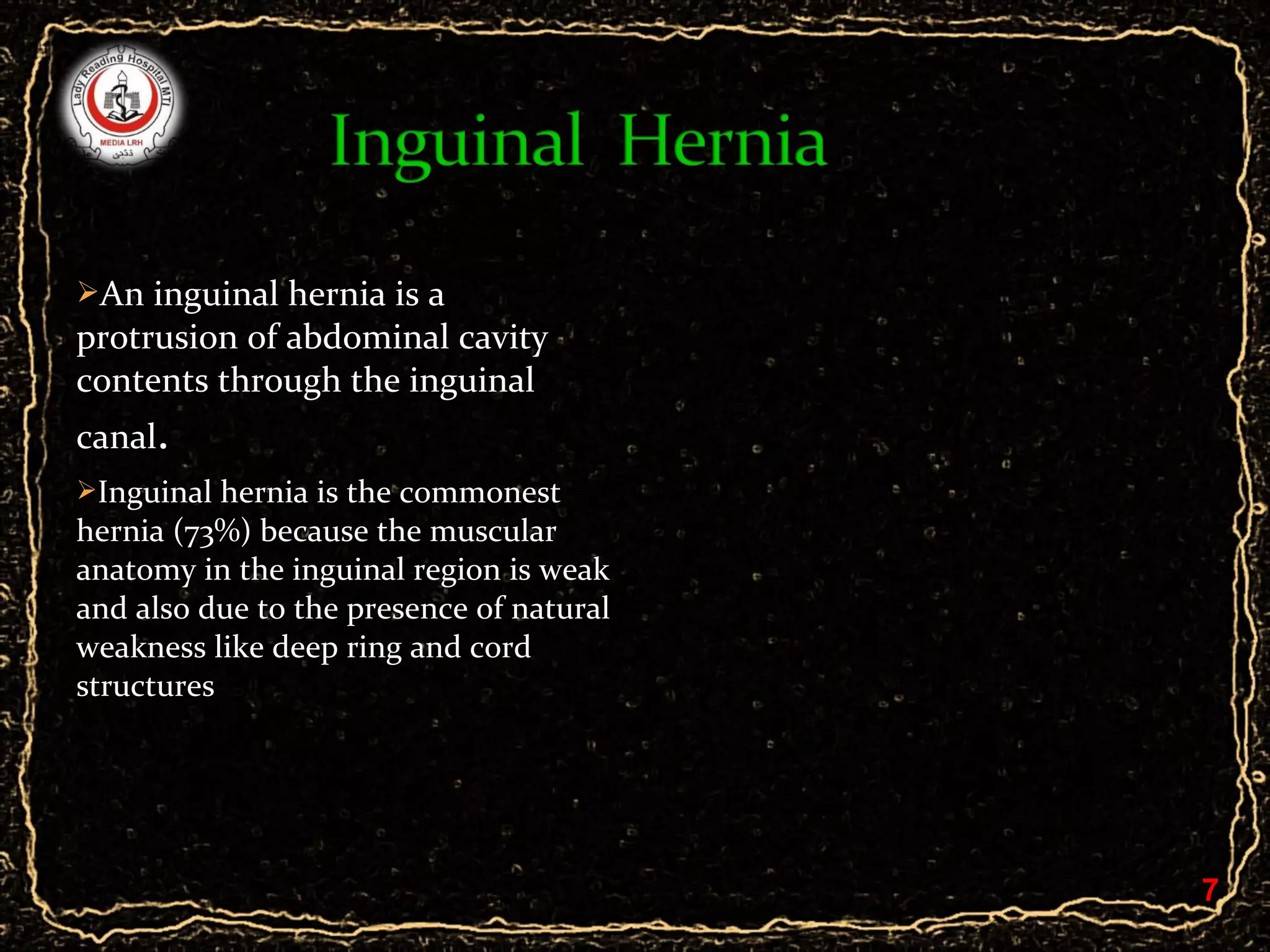 Inguinal Hernia Management, Presentation, by Dr. Shabir Ahmad | PPT