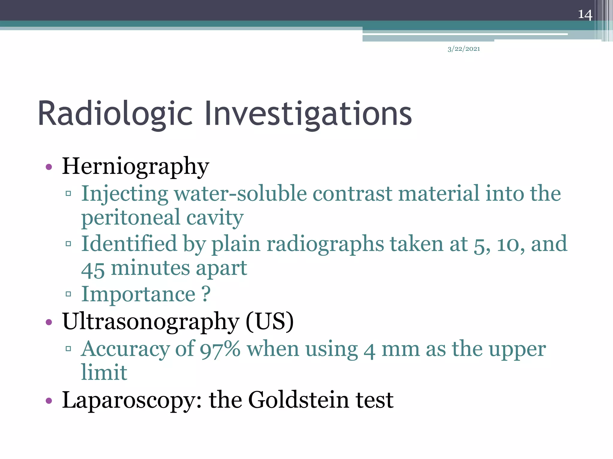 Inguinal hernias in pediatrics | PPTX