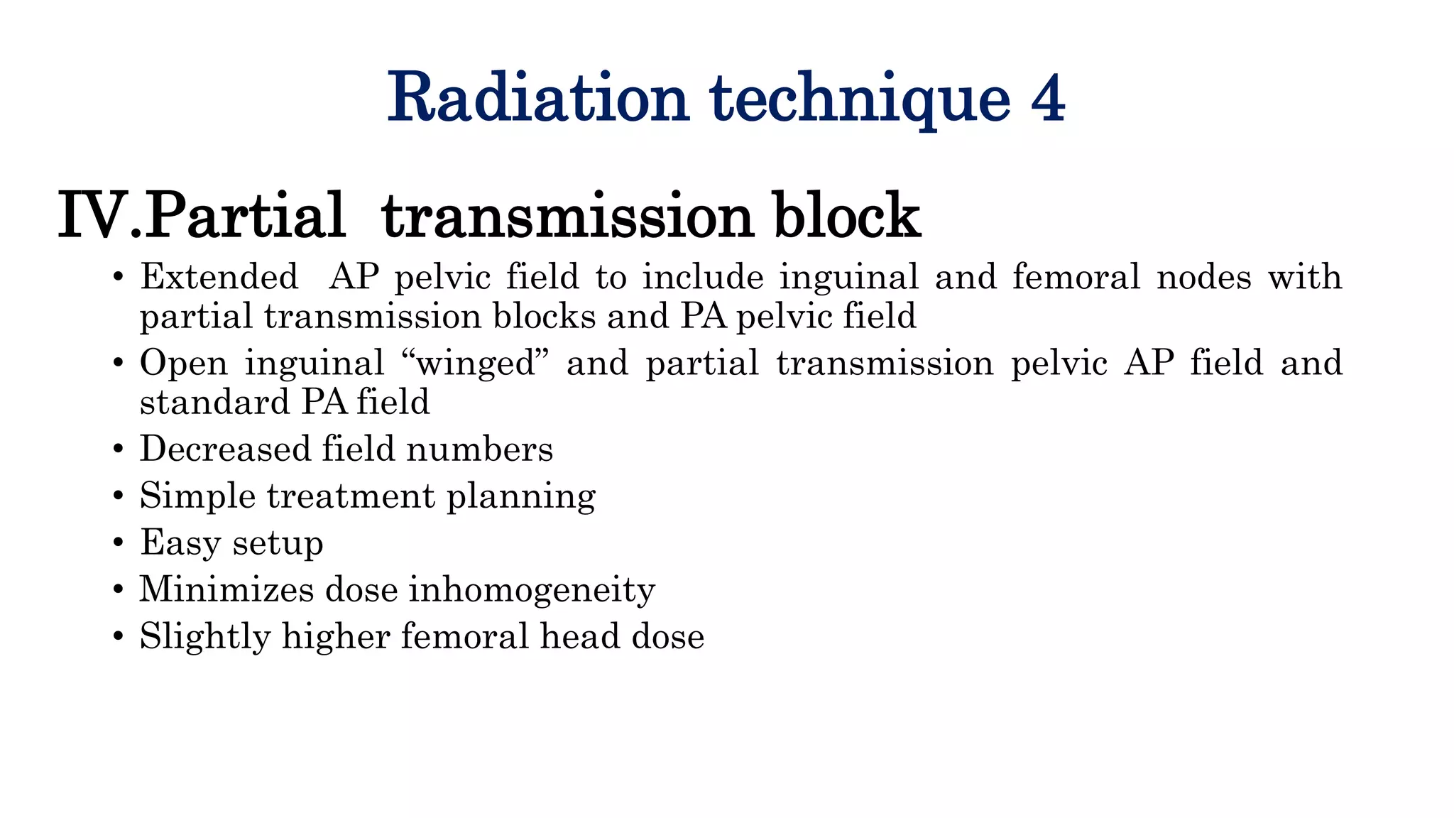 Techniques for Inguinal/Groin Irradiation | PPTX