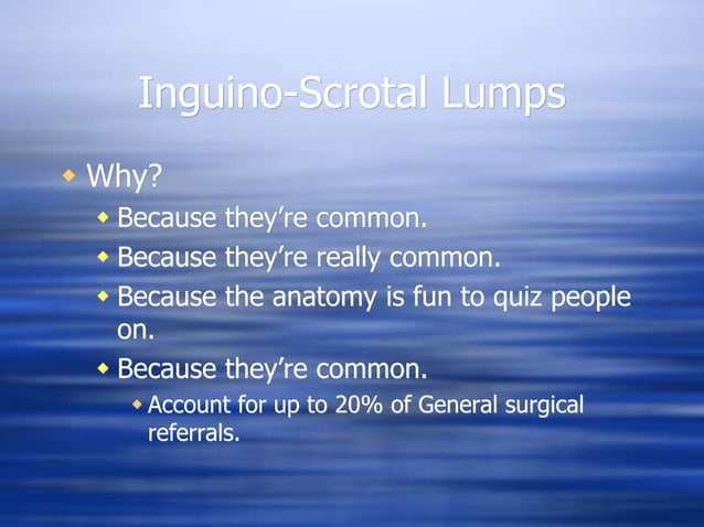 Inguino-scrotal lumps | PPT