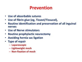 Inguinodynia by Prof. Ajay Khanna, IMS, BHU, Varanasi, India | PPTX