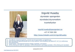 Ingvild huseby - interimlederseminar 28.9.19