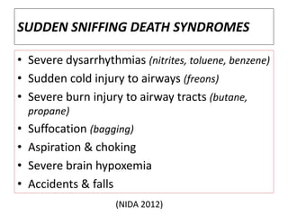 Inhalant abuse | PPTX