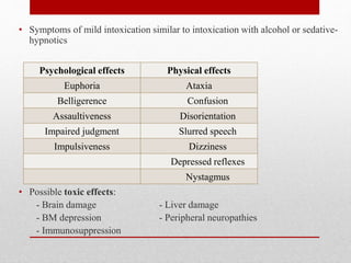 MANAGEMENT OF SUBSTANCE RELATED PSYCHIATRIC DISORDER SEDATIVE, HYPNOTIC ...