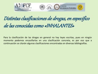 Inhalantes y solventes | PPTX