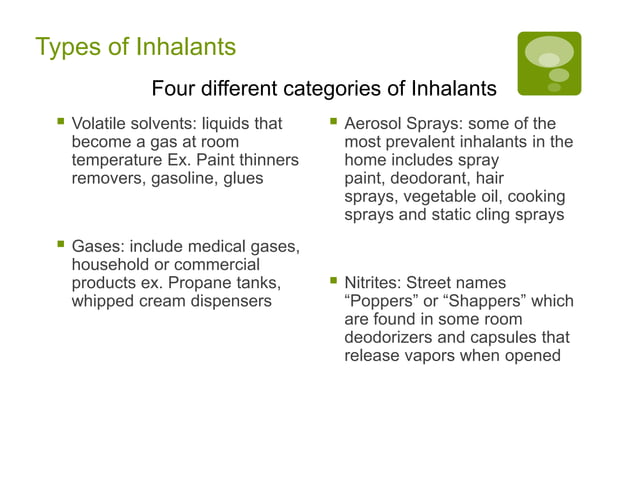 Inhalants | PPTX