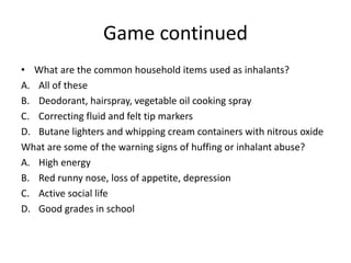Inhalants presentation | PPTX