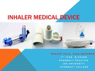 Inhaler medication devices and patient counselling. | PPTX