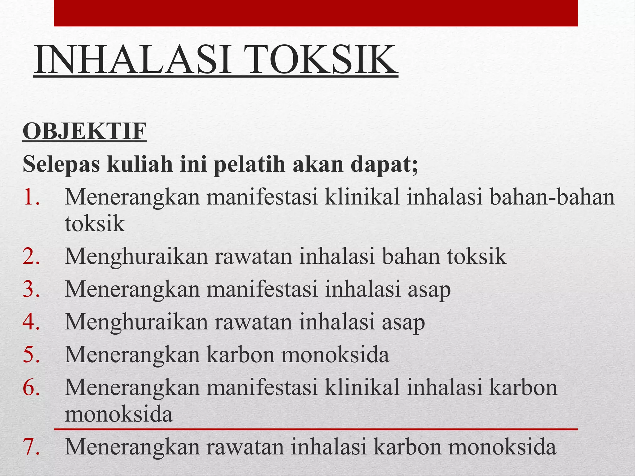 INHALASI TOKSIK | PPT