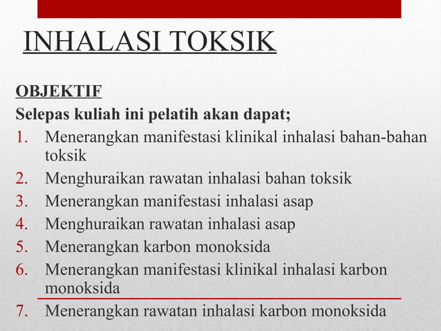 INHALASI TOKSIK | PPT