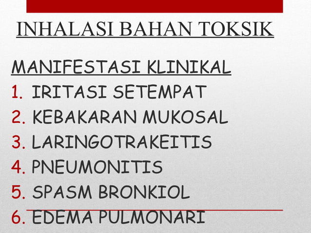 INHALASI TOKSIK | PPT