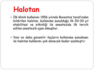İNHALASYON ANESTEZİSİ VE İNH ANESTEZİKLERİ | PDF