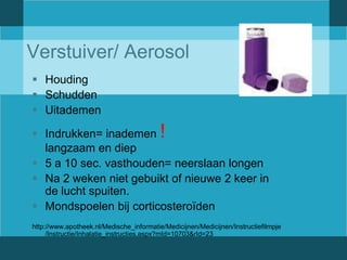 Inhalatiemedicatie | PPTX
