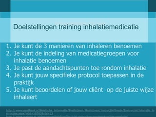 Inhalatiemedicatie | PPTX