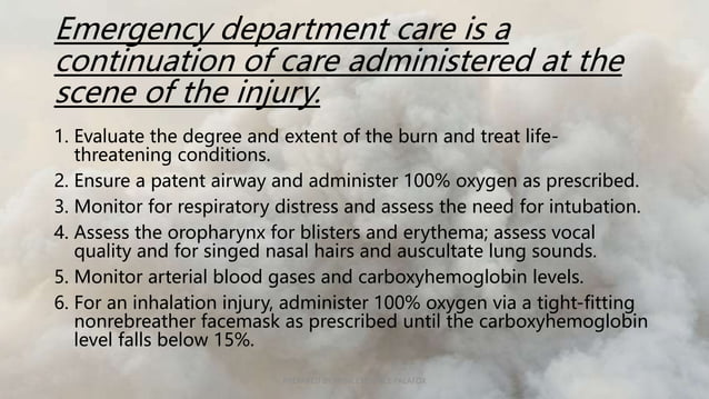 INHALATION-INJURY nursing lesson to prevent complications | PPTX