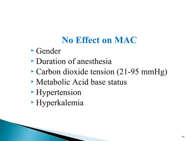 Inhalational Anesthetic Agents | PPT | Lung and Respiratory Health ...