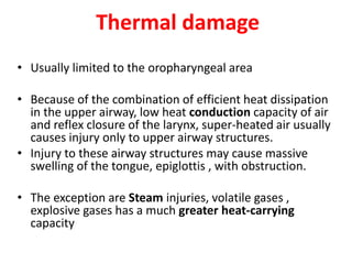 Inhalational injury Dx and Tx | PPT