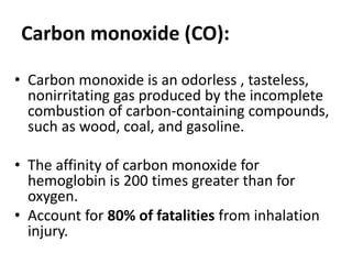 Inhalational injury Dx and Tx | PPT