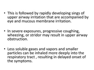 Inhalational injury Dx and Tx | PPT