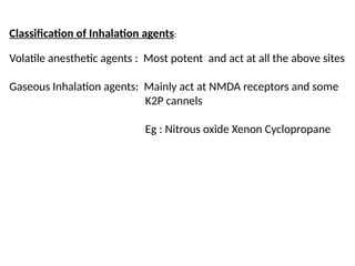 Inhalational agents for Anesthesia students | PPTX