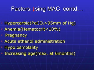 Inhalational anaesthetic agents | PPT