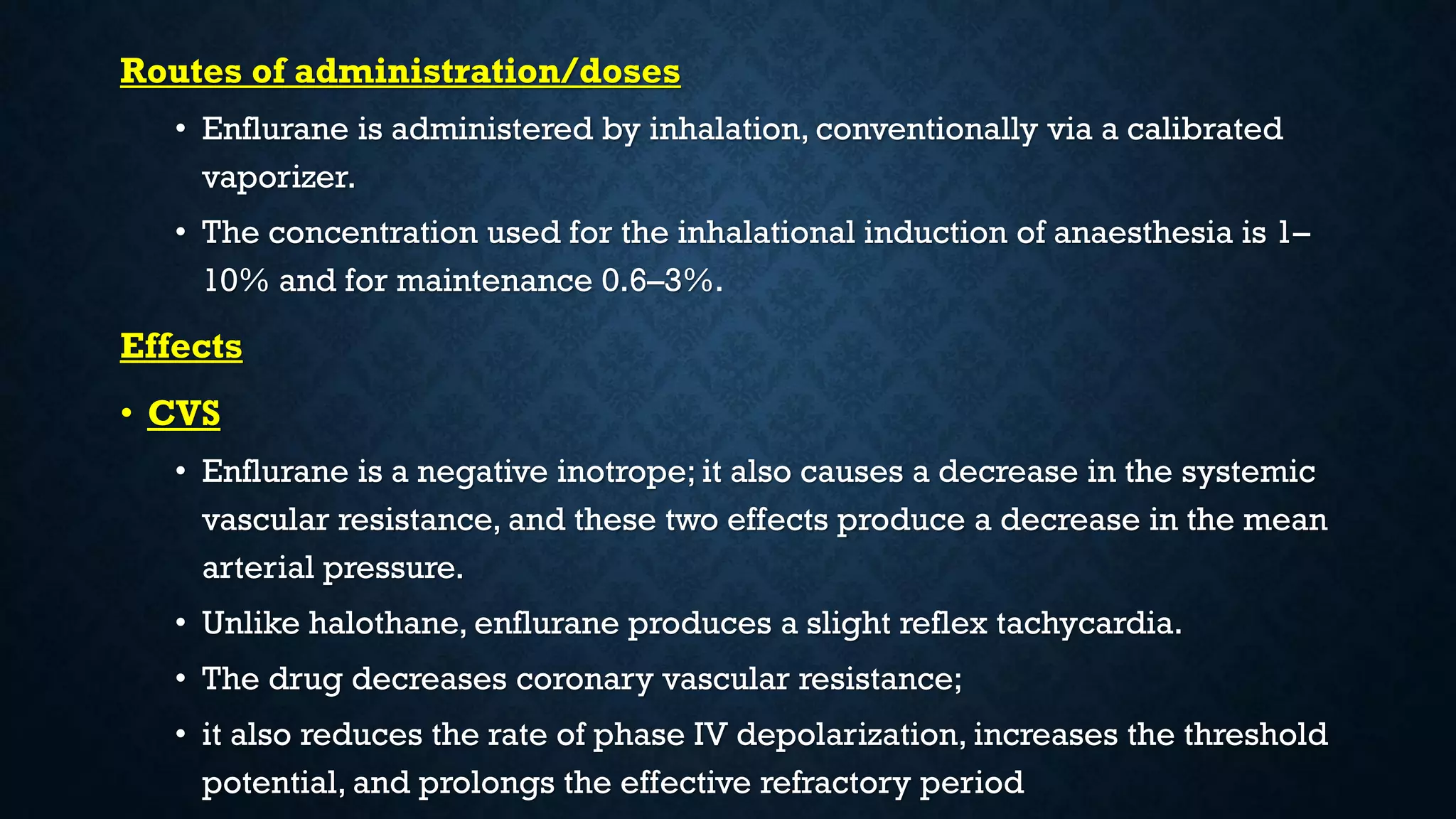Inhalational Anaesthetic Agents | PDF