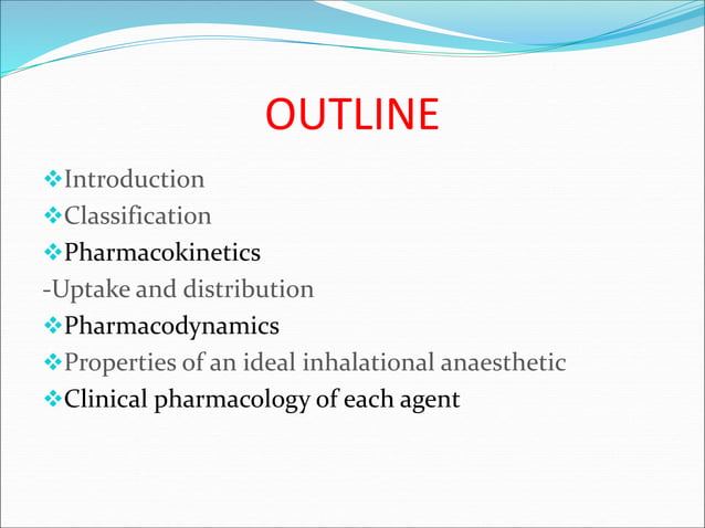 INHALATIONAL ANAESTHETIC AGENTS IN ANESTHESIA.ppt | Lung and ...