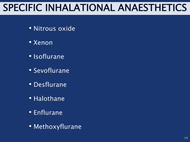 INHALATIONAL ANAESTHETICS PHARMACOLOGY.pptx | Lung and Respiratory Health | Diseases and Conditions