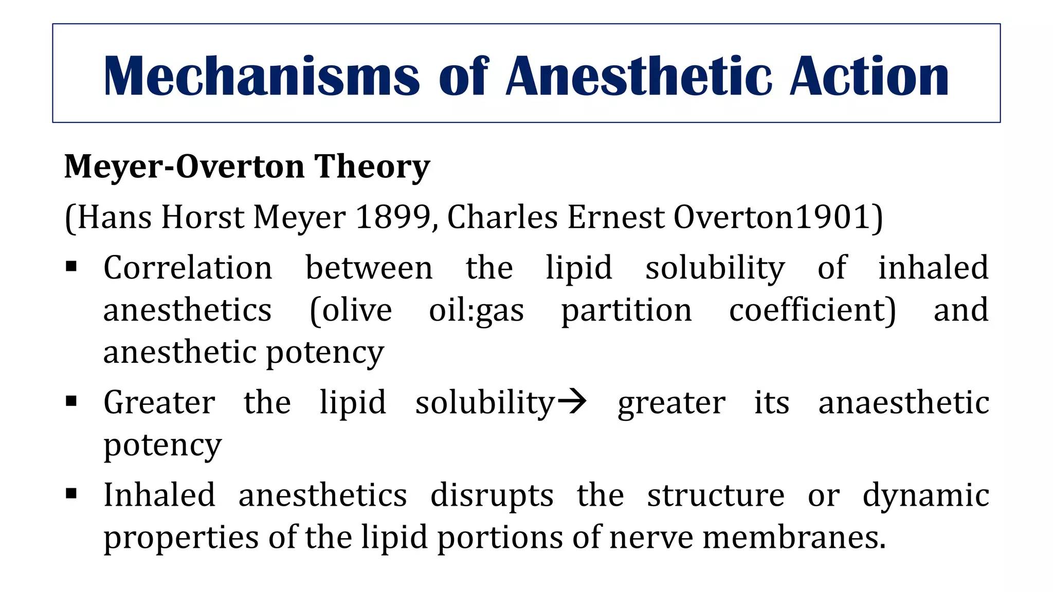 Inhalational anesthetics | PDF