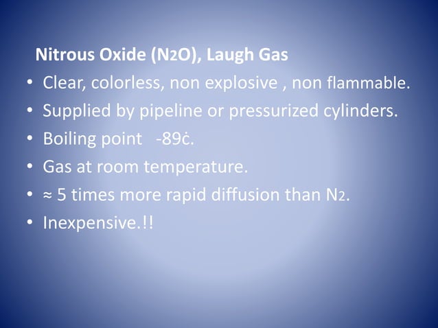 Inhalational Anesthetics; Nitrous Oxide and Halothane.pptx | Lung and ...