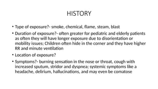 Inhalational Burn in burns and plastic surgery | PPTX