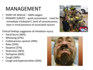 Inhalational burns injury | PPTX
