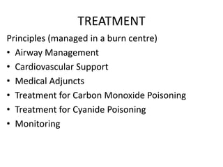 Inhalational burns injury | PPTX