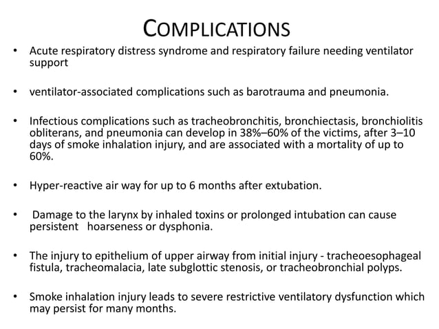 Inhalational burns injury | PPTX | Lung and Respiratory Health ...
