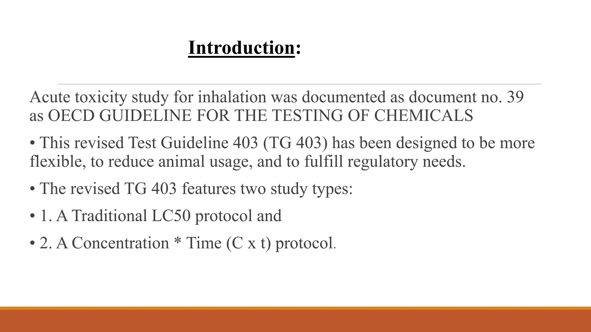 INHALATIONAL TOXICITY STUDIES.M pharmacy | PPTX