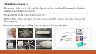 INHALATIONAL TOXICITY STUDIES.M pharmacy | PPTX