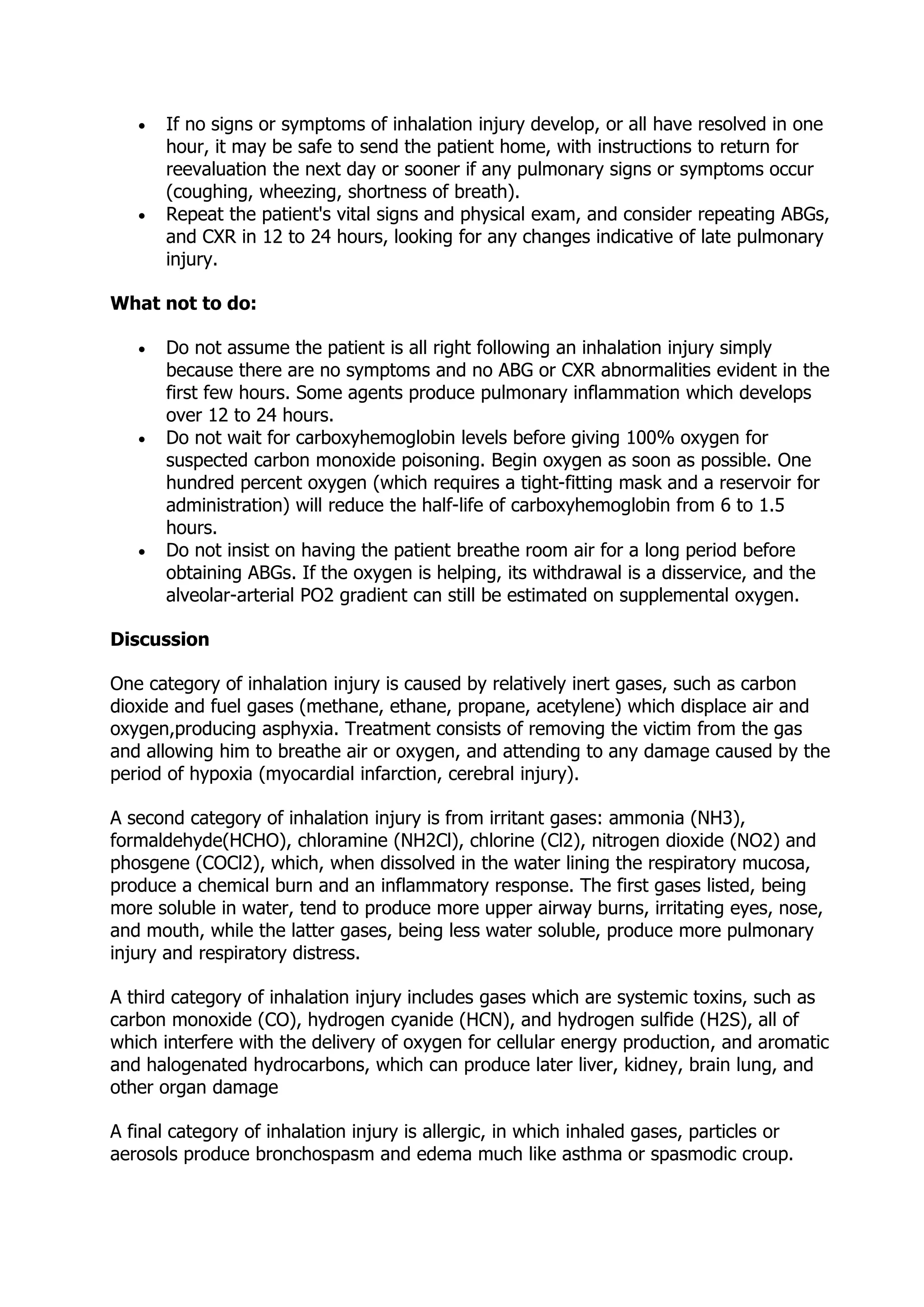 Inhalation Injury | DOC