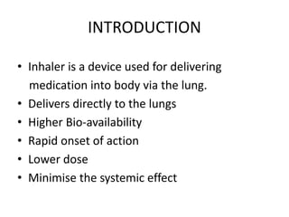 Inhalation therapy | PPT