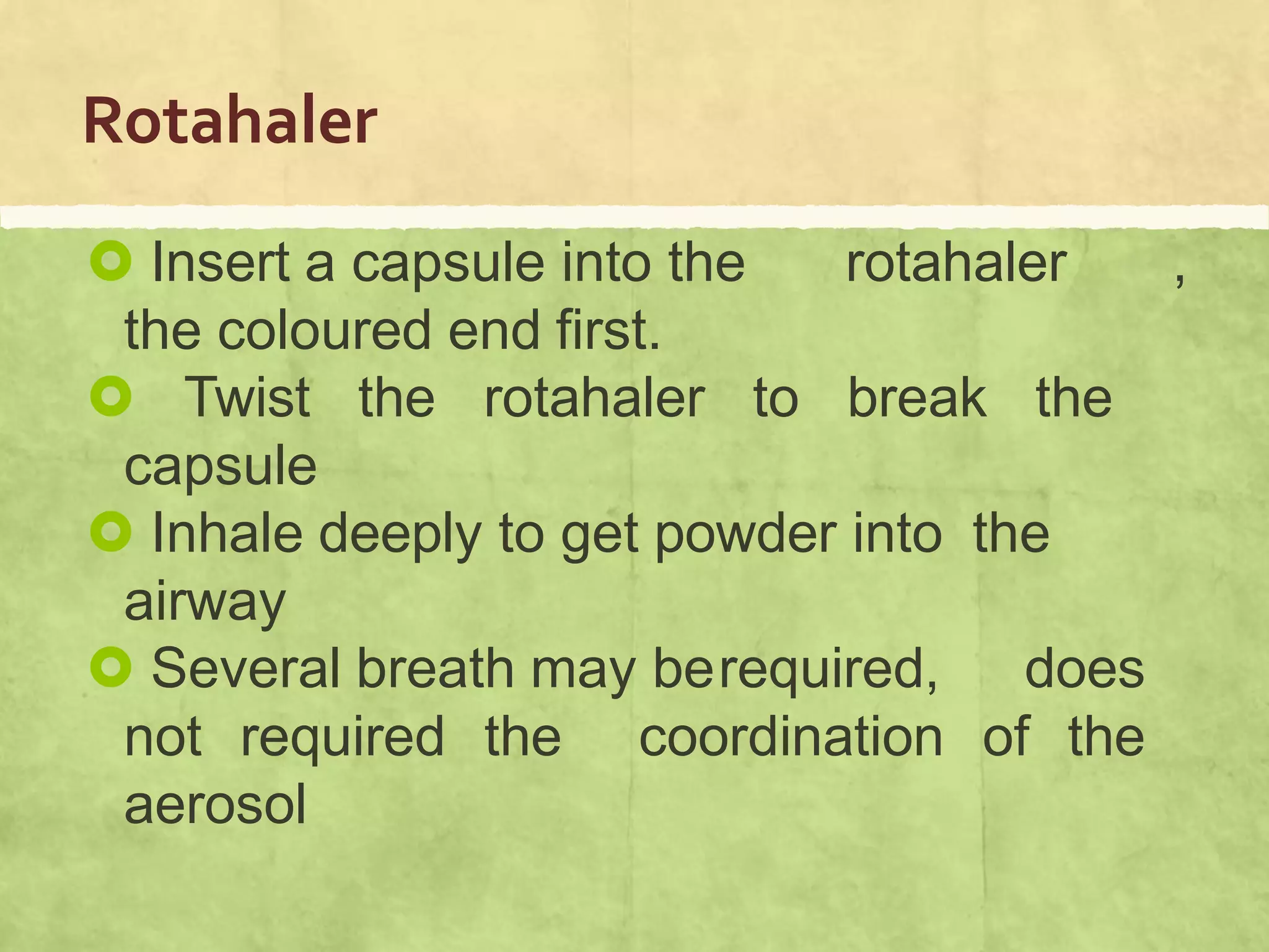 Inhalation therapy | PPTX