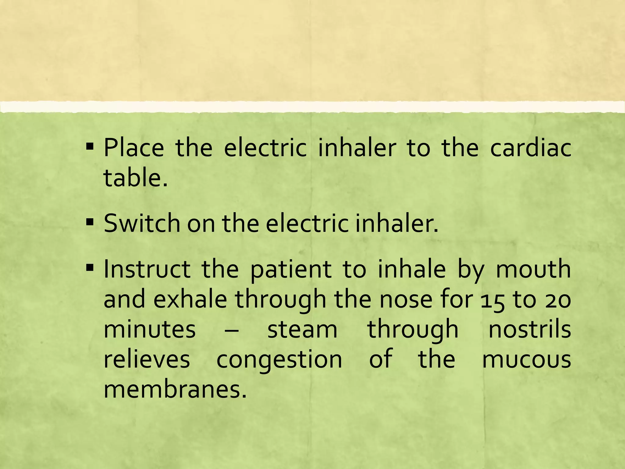 Inhalation therapy | PPTX