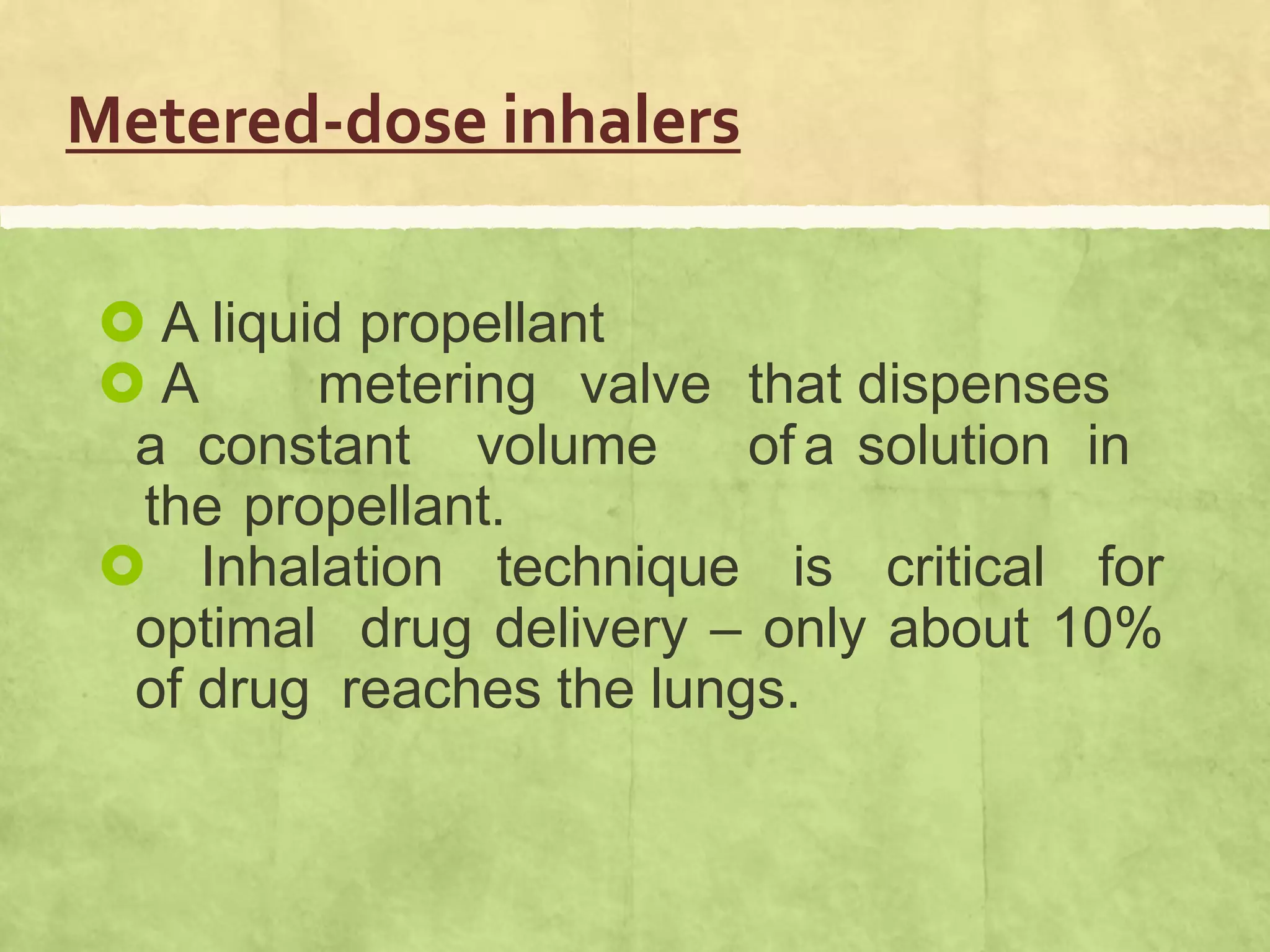 Inhalation therapy | PPTX