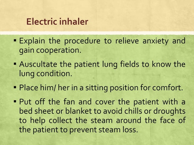Inhalation therapy | PPTX | Lung and Respiratory Health | Diseases and ...