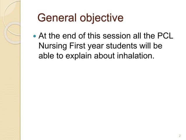 Inhalation therapy | PPT