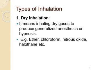 Inhalation therapy | PPTX