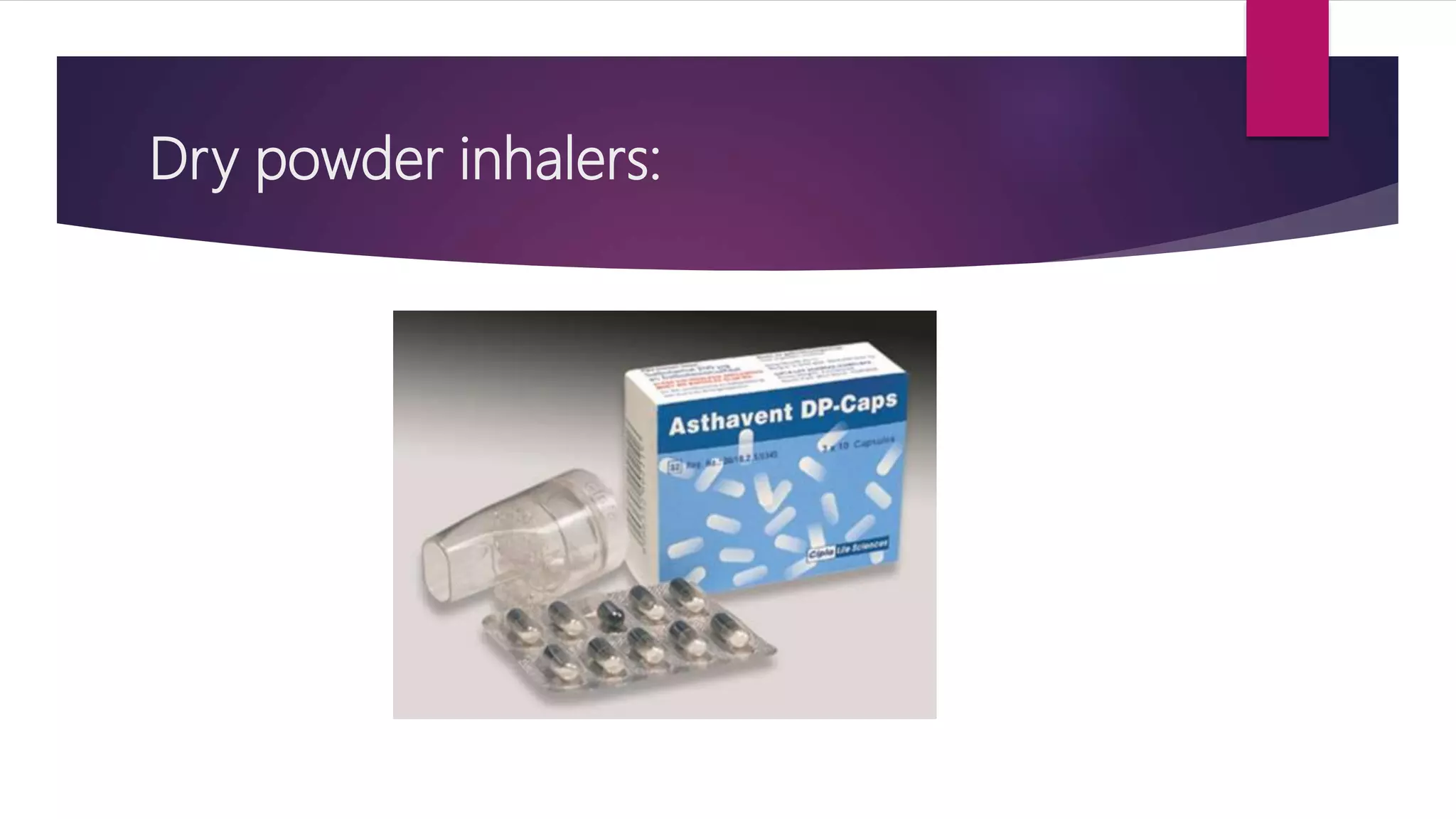 Inhaled medication in bronchial asthma | PPTX