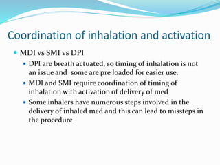 Inhaled Medications Used in Respiratory Disease | PPTX